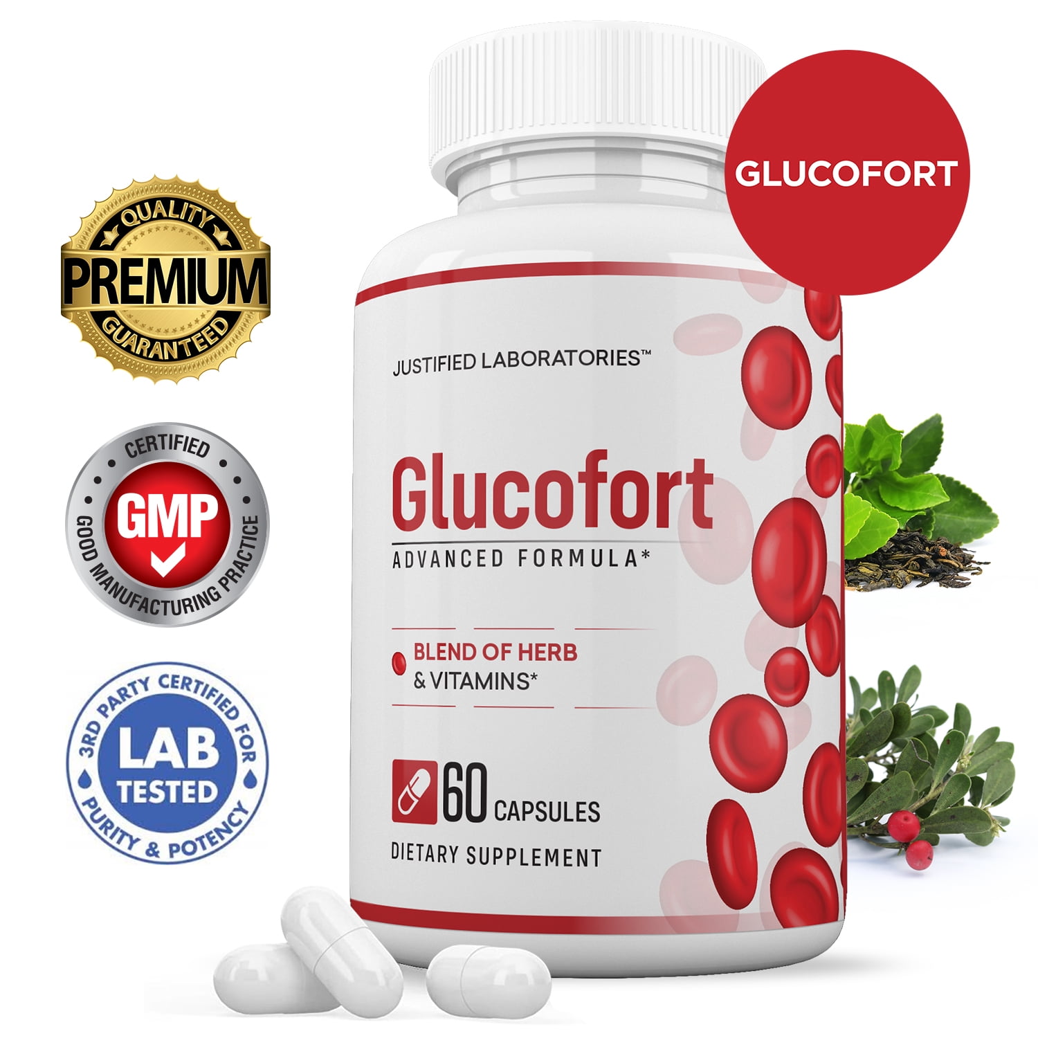 Glucofort Premium Formula 688MG 60 Capsules - Walmart.com