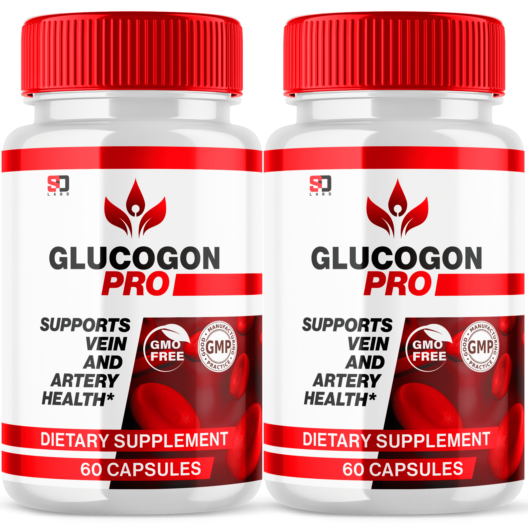 Glucogon Pro Maximum Strength Blood Support Supplement 120 Capsules ...