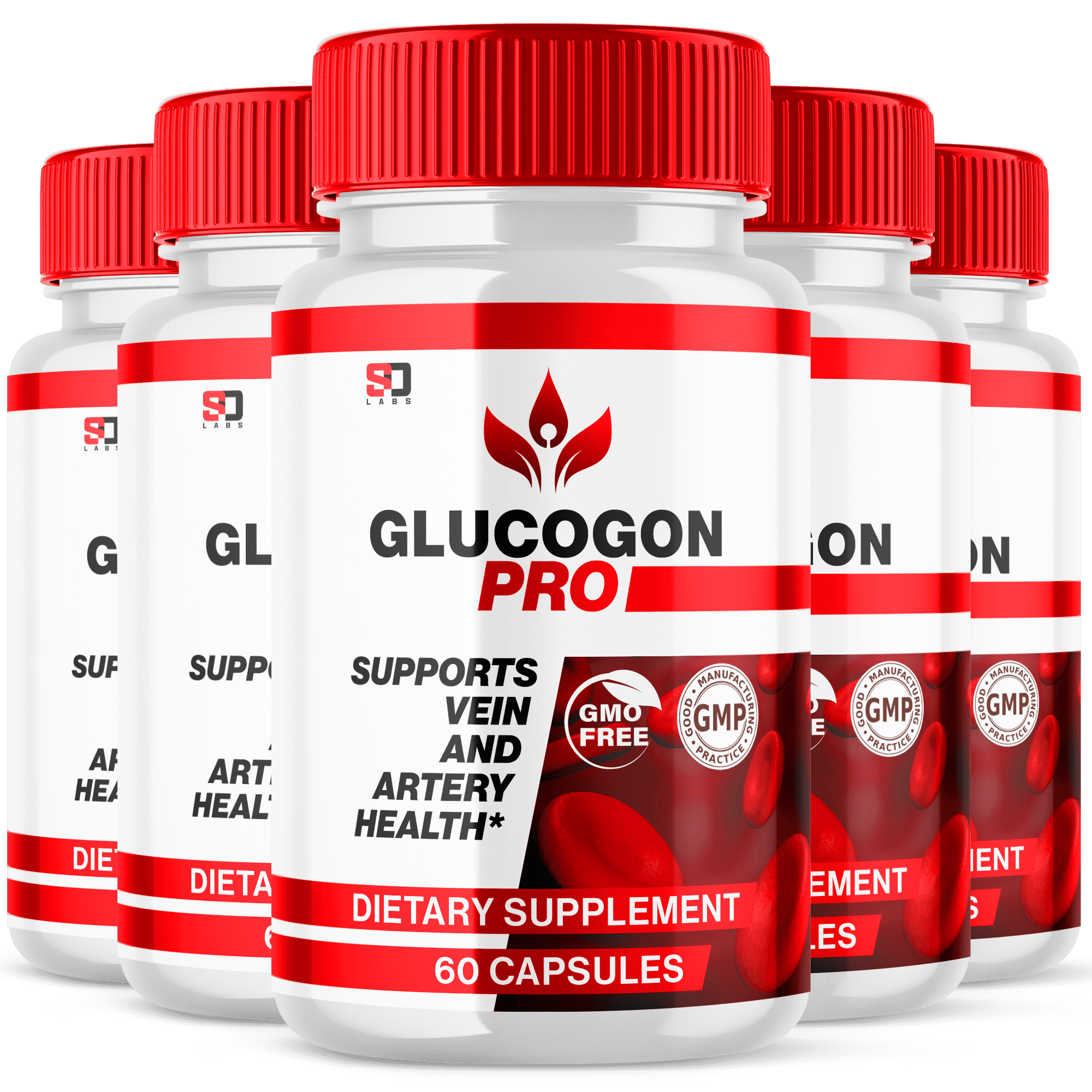 Glucogon Pro Maximum Strength Blood Support Supplement 300 Capsules ...