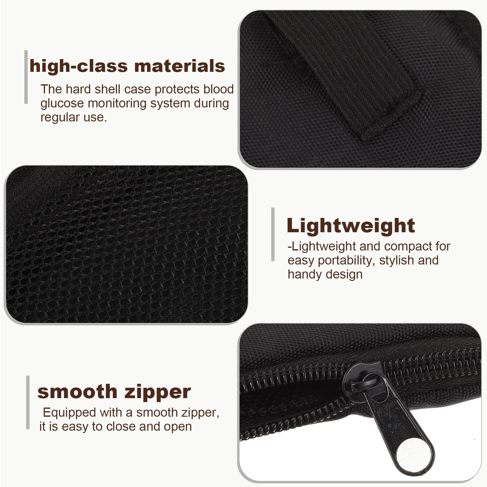 Glucometer Case,3Pcs Portable Glucose Monitor Pouch Diabetic Storage ...