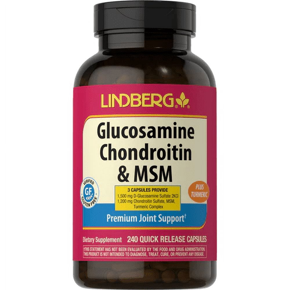 Lindberg Glucosamine Chondroitin MSM Sulfate | 240 Quick-Release ...