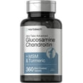 Glucosamine Chondroitin MSM Plus Turmeric | 360 Mini Coated Tablets |by ...