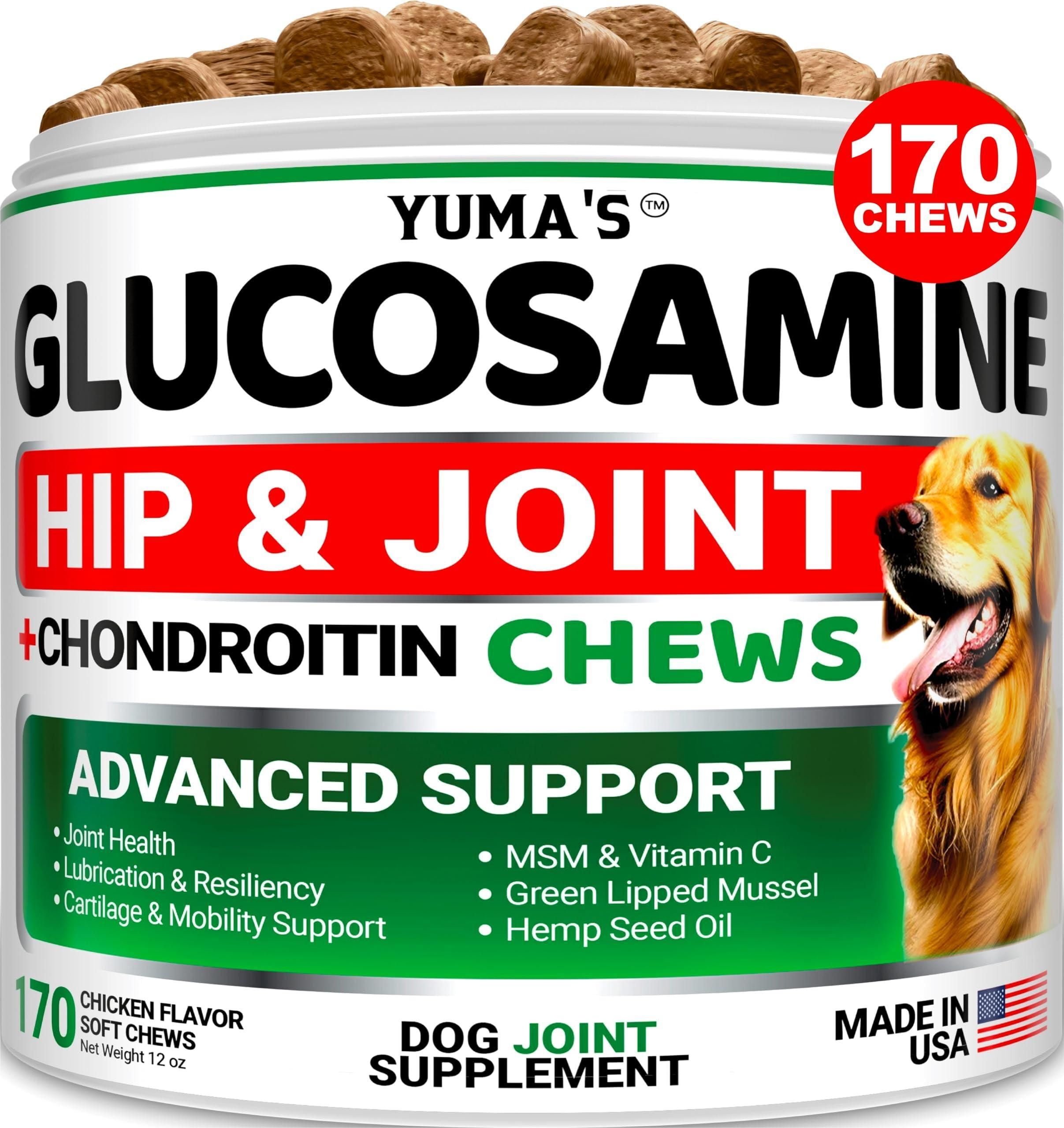Glucosamine for Dogs Hip and Joint Supplement for Dogs 170 Ct ...