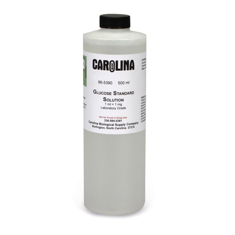 Glucose Standard Solution, 1 Ml = 1 Mg, Laboratory Grade, 500 Ml ...