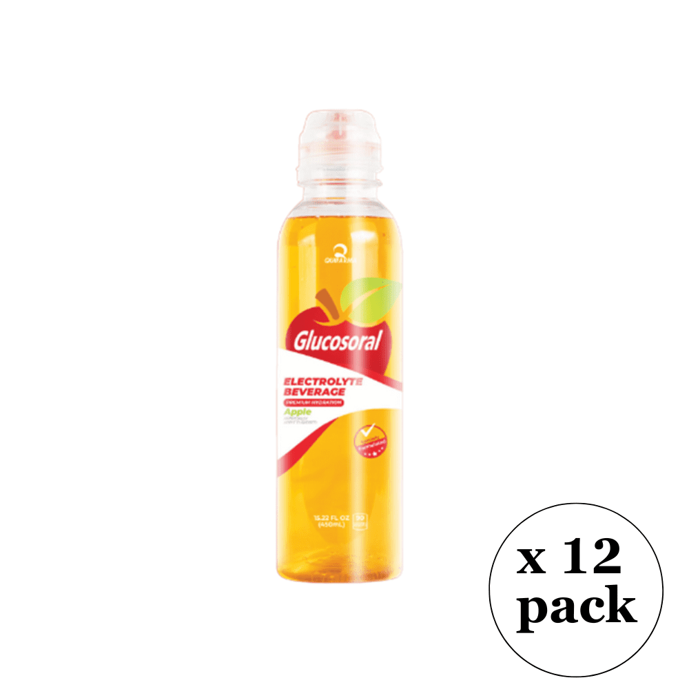 Glucosoral Apple Flavored Rehydration Drink 15.22 flOz 12 Pack ...