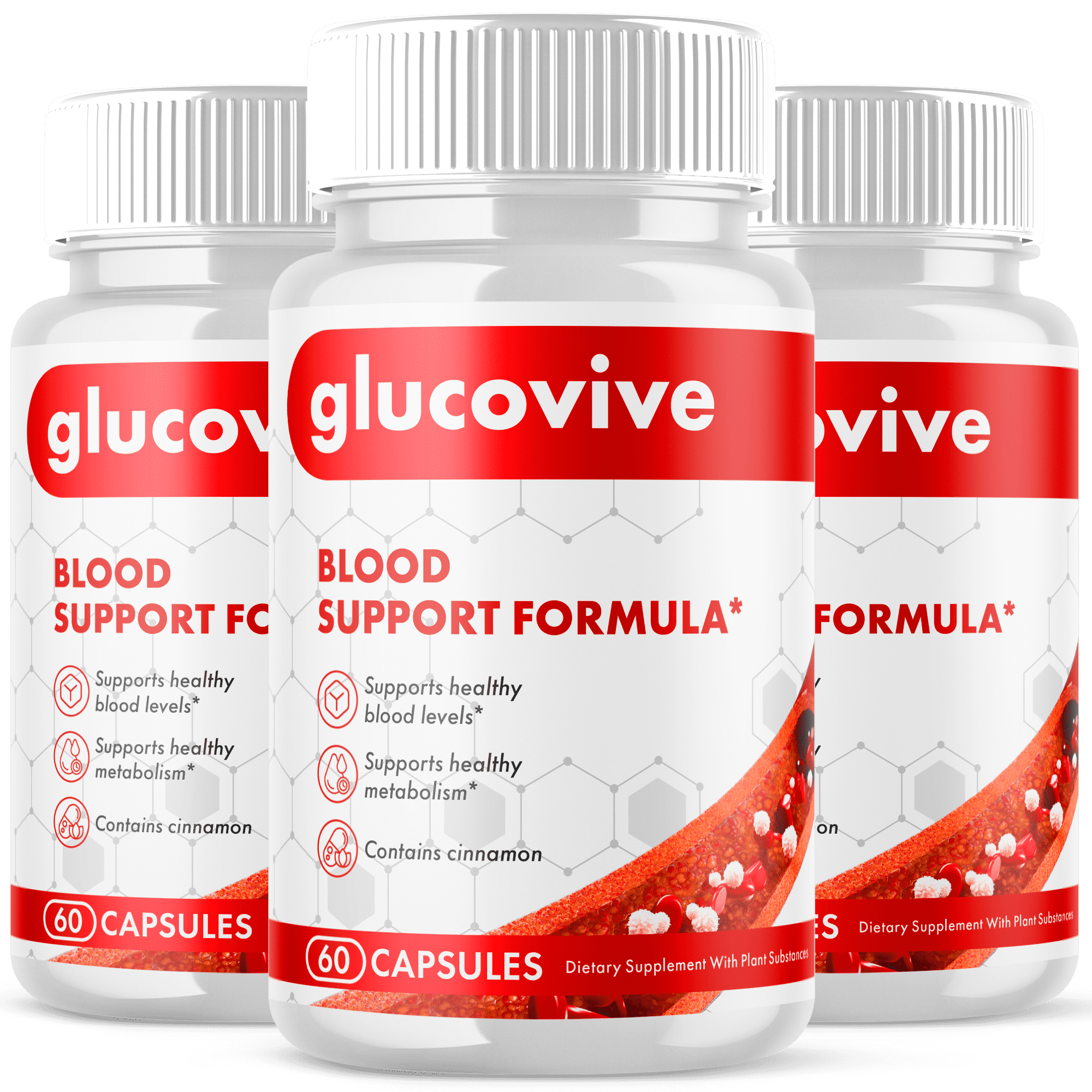 Glucovive Blood Balance Support Pills Advanced Formula Vitamin ...