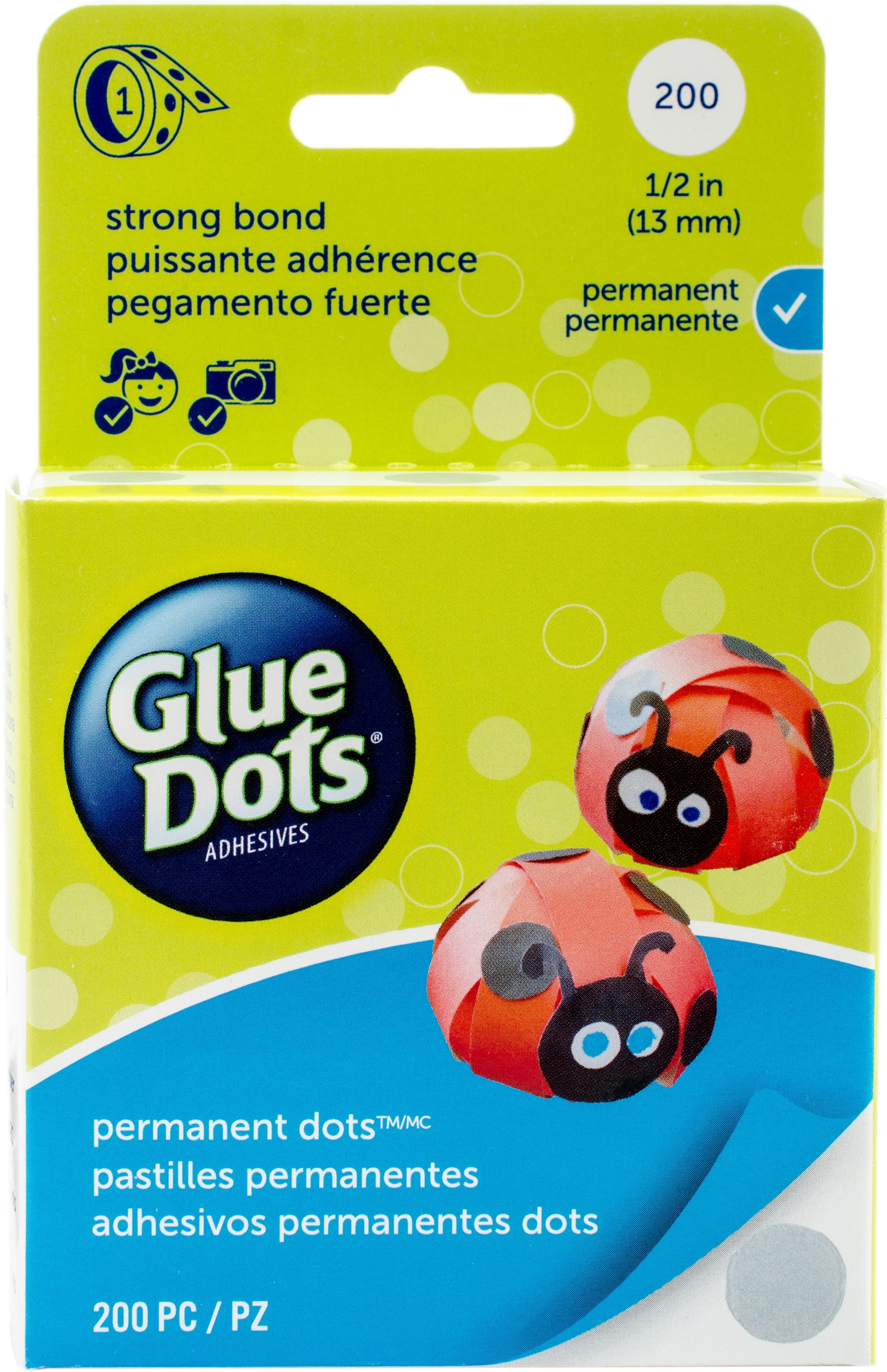 Glue Dots Clear Dot Roll-Permanent .5" 200/Pkg - Walmart.com