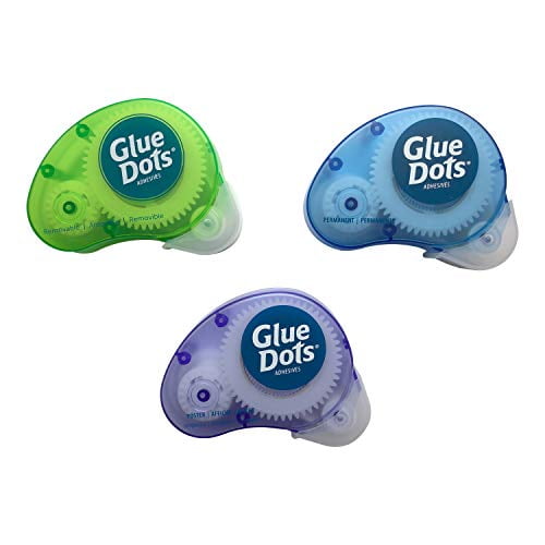 Glue Dots Project Pack, 200 (.375'') Adhesive Dots Each, Permanent ...