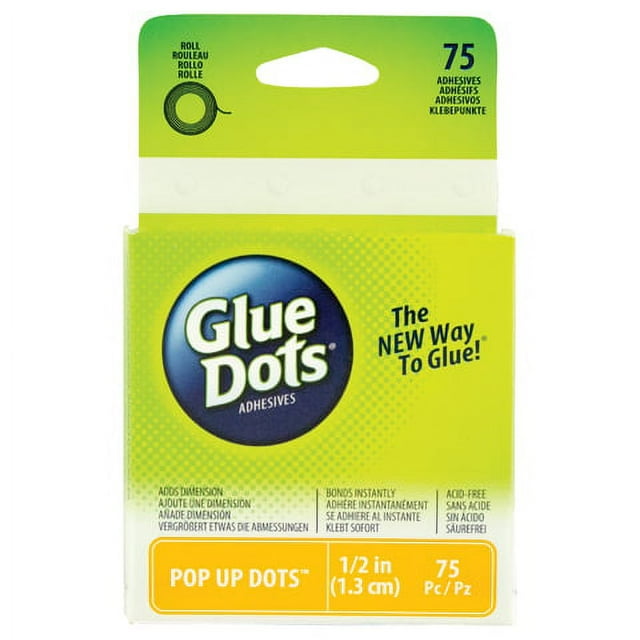 Glue Dots Roll Pop Up 1.5In 75Ct Acid Free - Walmart.com