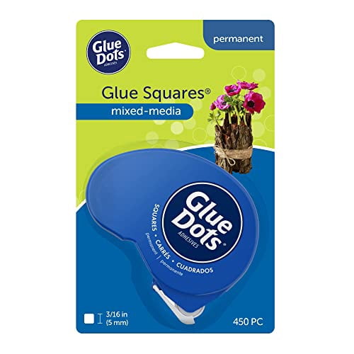 Glue Dots, Glue Squares Dot N' Go Dispenser, Double-Sided, 3/16", 450 ...