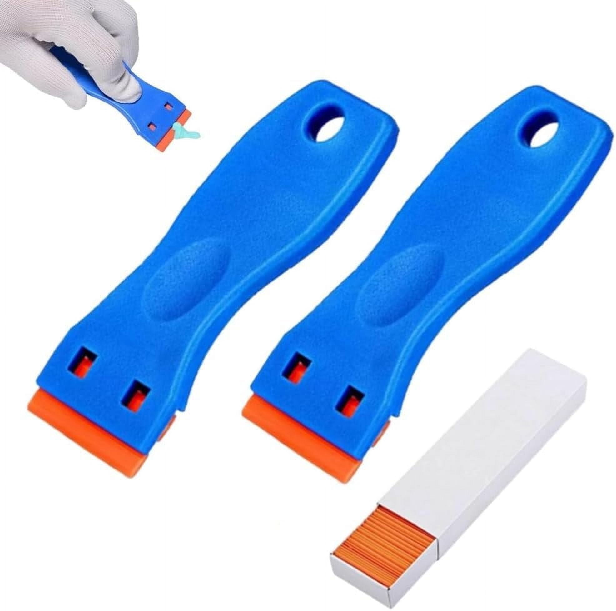 Glue Removal Shovel,Plastic Razor Blade Scraper,Sticker Remover Tool ...