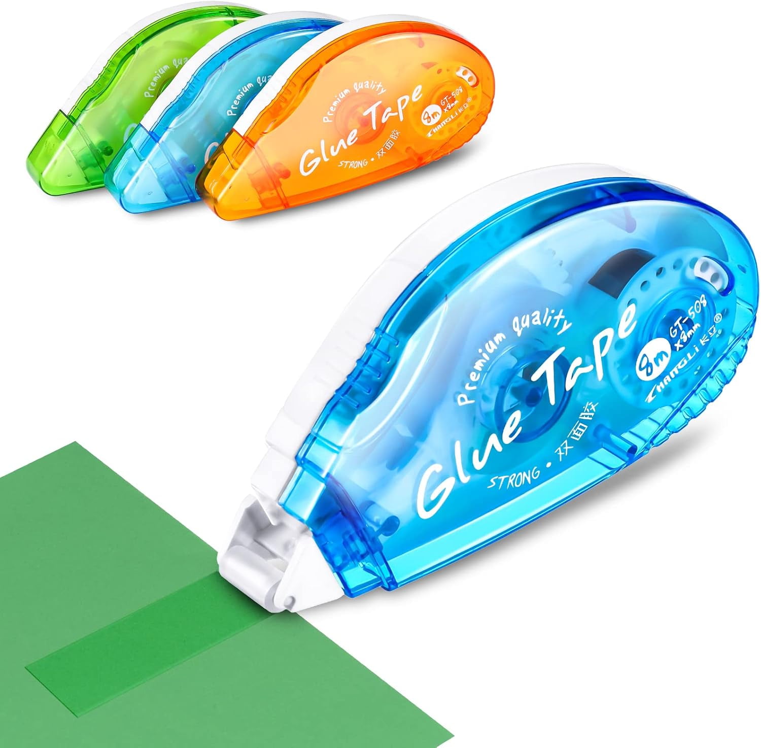 Glue Roller, 8m x 8mm Adhesive Glue Tape Roller, 3 Pcs Adhesive Tape ...