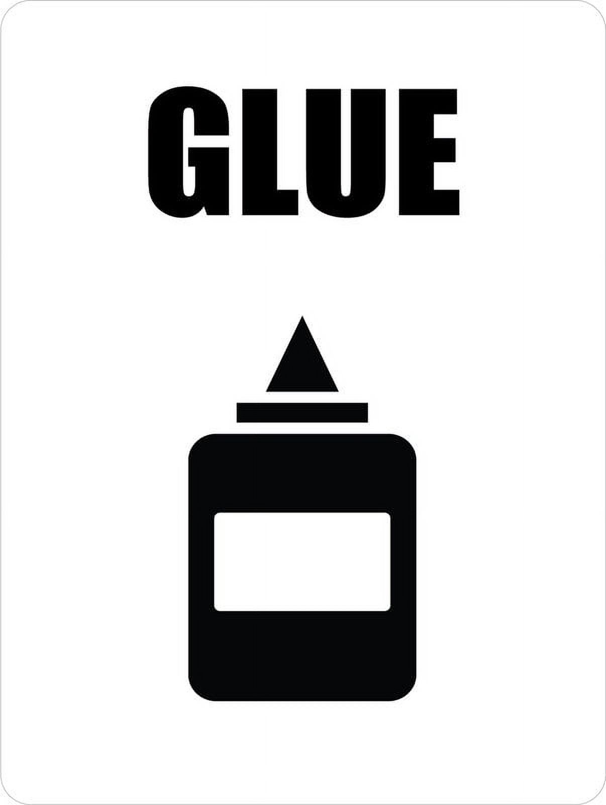 Glue Sign Metal 12"X8" Rust Free Aluminum,Indoor & Outdoor Use For ...