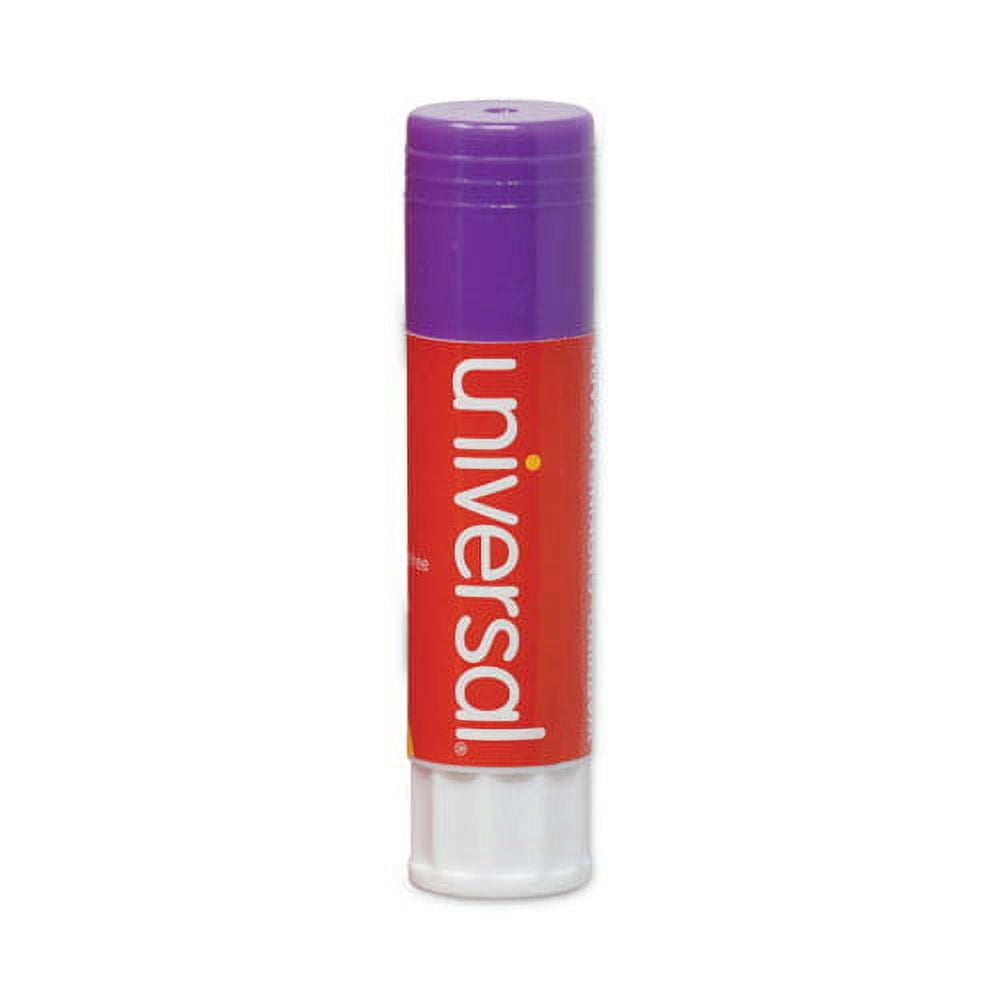 Glue Stick, 0.74 Oz, Applies Purple, Dries Clear, 12/pack | Bundle of ...