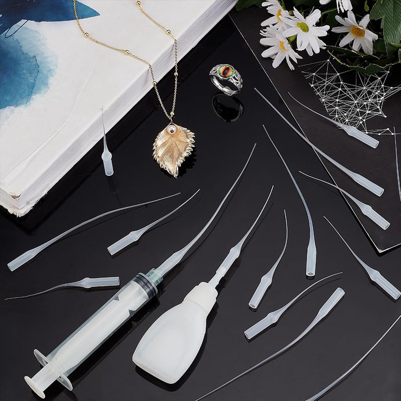 Glue Tip Applicator Set | Precision Plastic Glue Bottle Extenders for ...