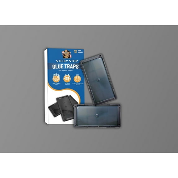 Glue Traps Indoor for Home, 12 Pack, Bulk Glue Traps for Rats, Mice ...