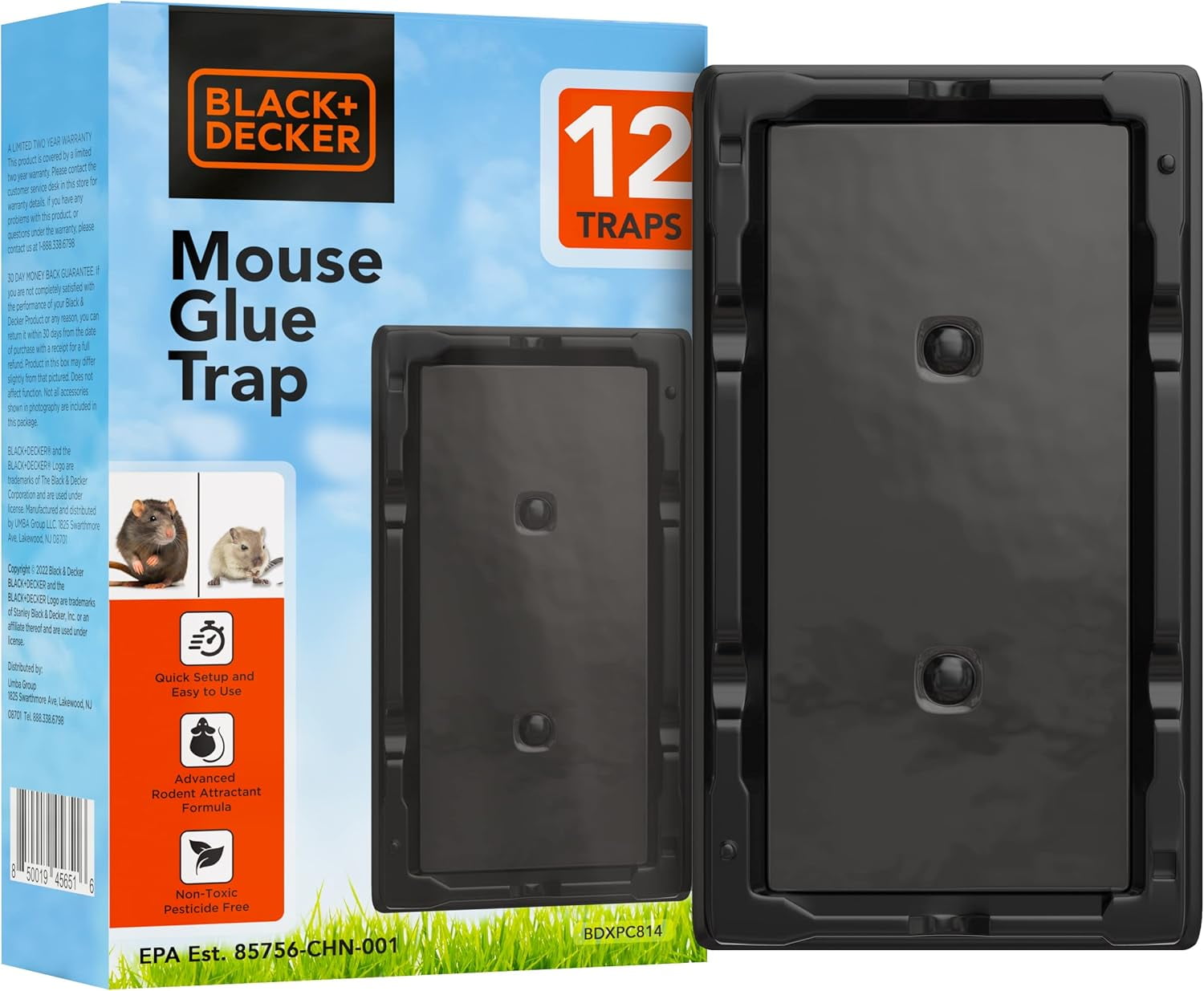 Glue Traps for Mouse & Insect- Heavy- Duty Sticky Traps for Mice, Small ...