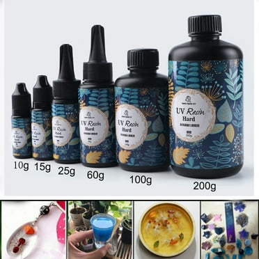 10g 25g UV Resin Glue Quick-Drying Clear Hard Epoxy Resin Glue Ultraviolet Solar Curing DIY ...