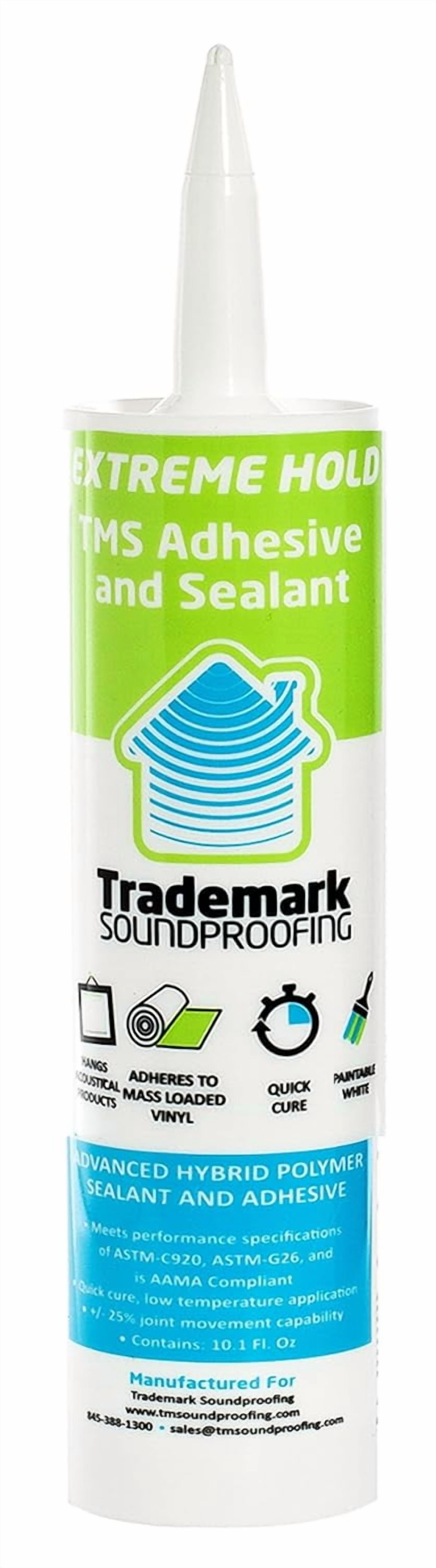 Glue for Mass Loaded Vinyl Installation, Extreme Grip Sealant ...