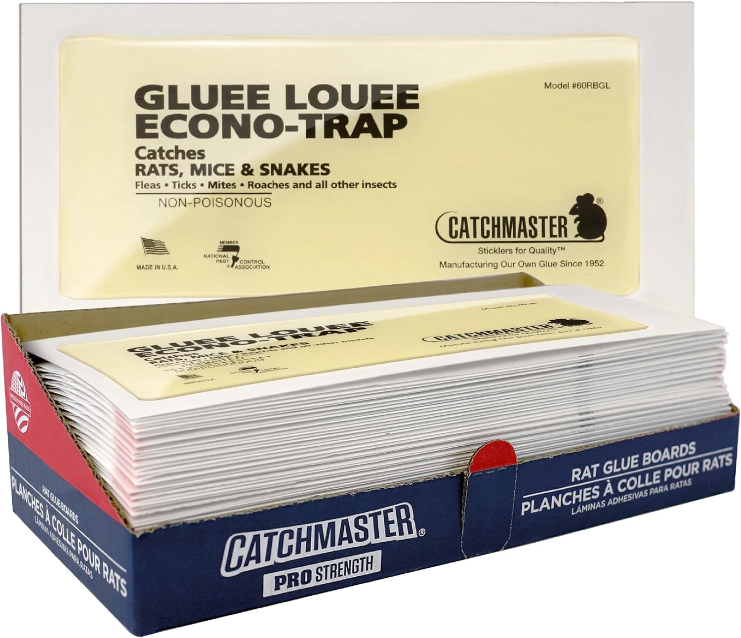 Gluee Louee Rat Extra Large Traps 30-PK, Heavy Duty Glue Trap, Mouse ...