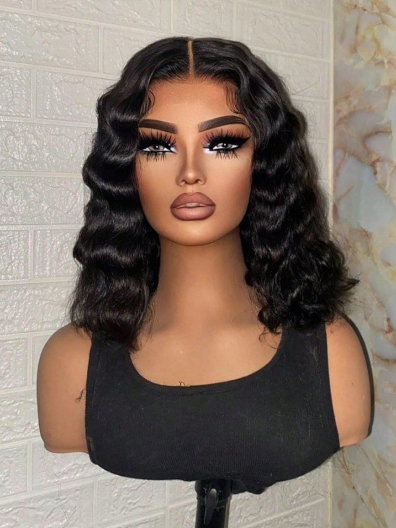 Glueless Short Bob Wig Human Hair, Pre-Plucked 13x4 HD Lace Front ...