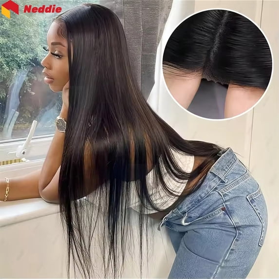Glueless Wigs Human Hair Ready To Wear Bone Straight Human Hair Wigs 30 ...