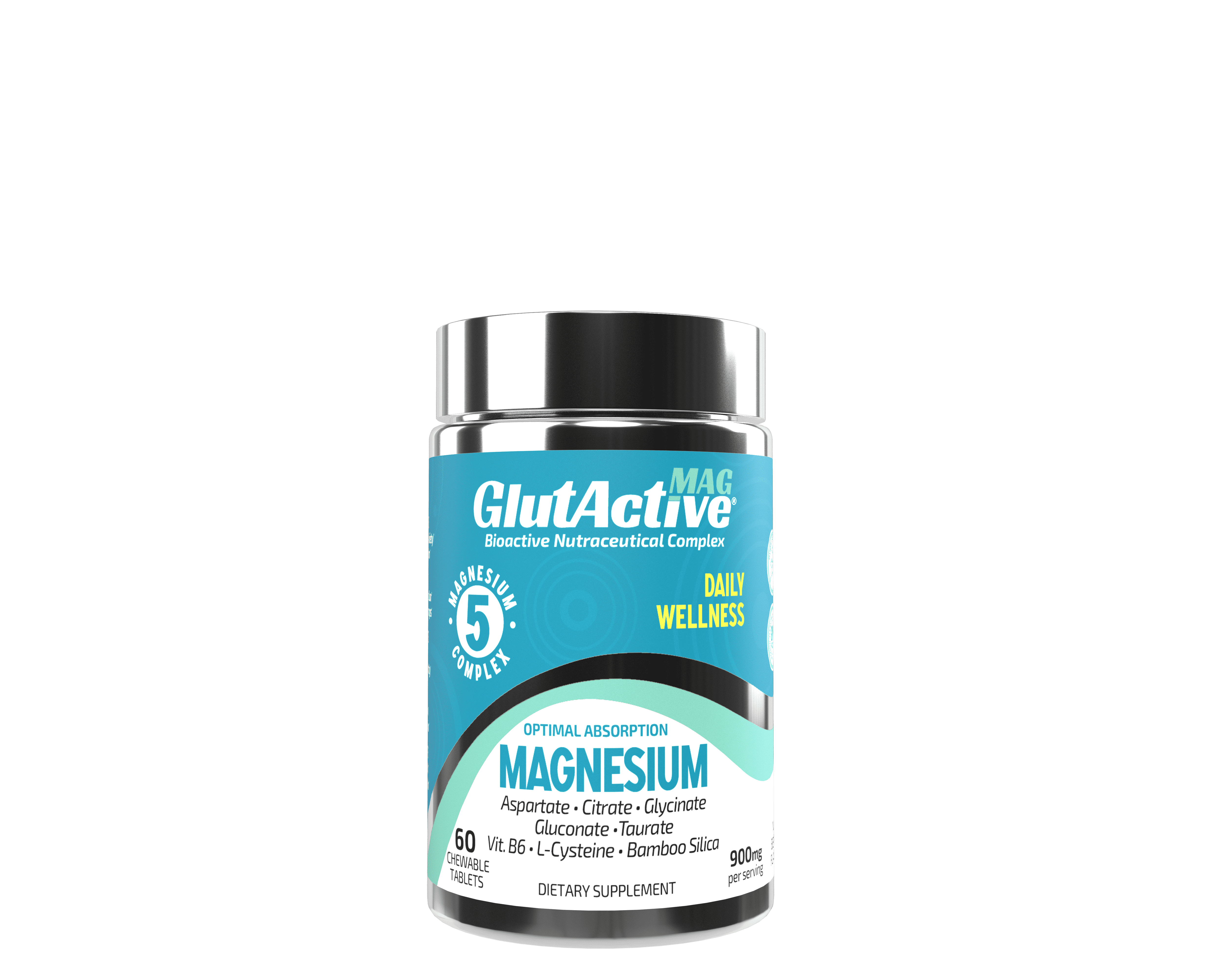 GlutActive Magnesium MAG5 750mg 60 Tablets. - Walmart.com