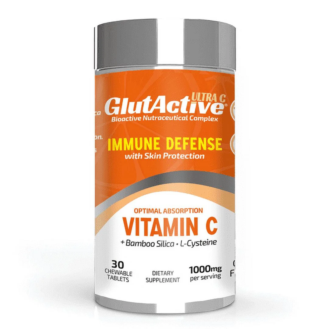 GlutActive Ultra VIT-C 1,000mg Chewable Tablets 30 Tablets. - Walmart.com