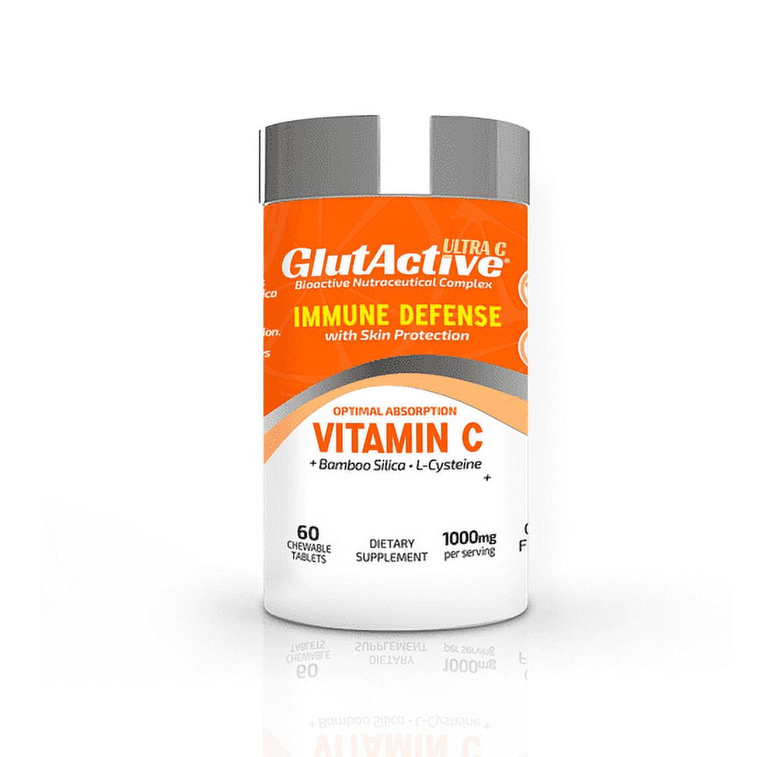 GlutActive Ultra VIT-C 1,000mg Chewable Tablets 60 Tablets. - Walmart.com