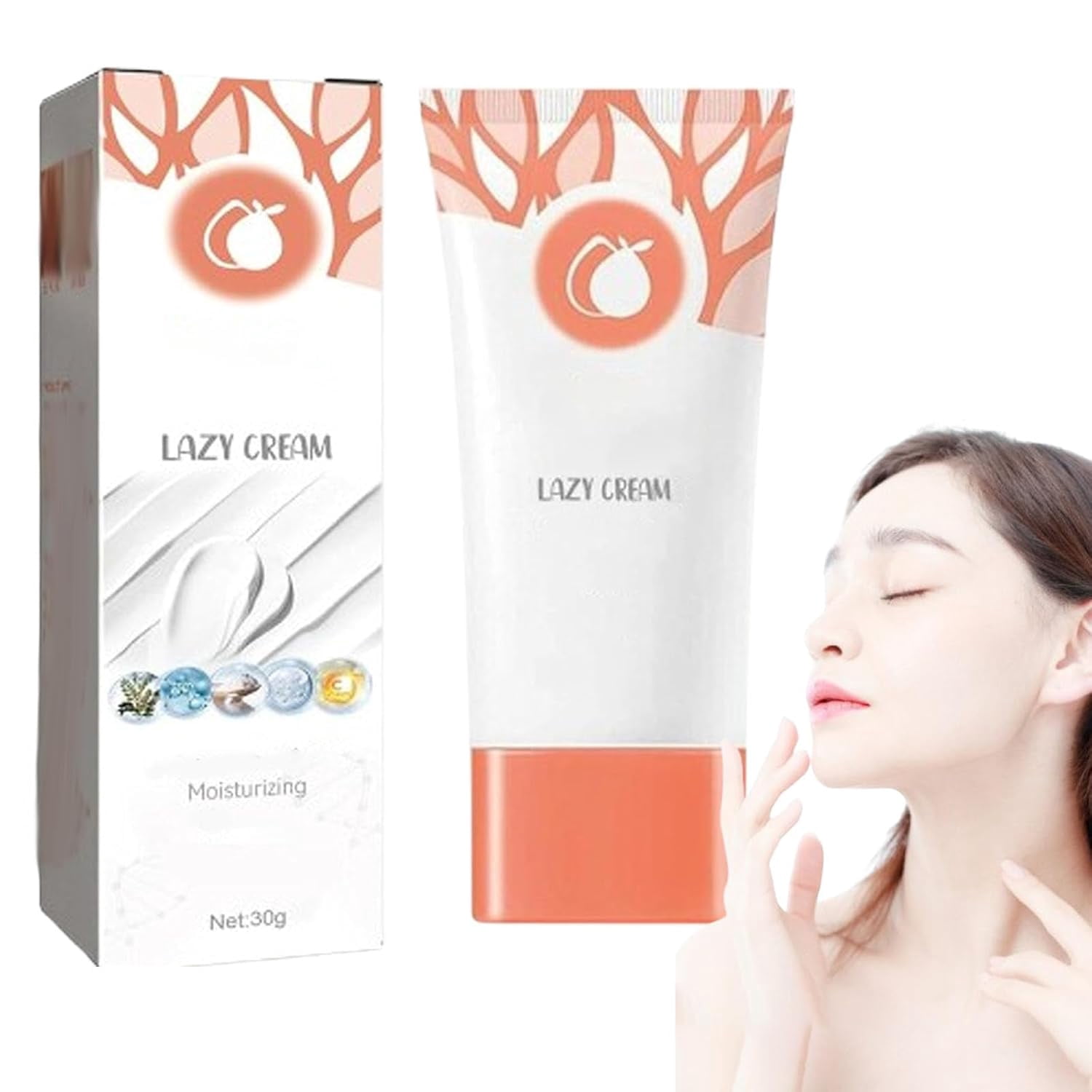 Gluta Brightening Lazy Cream, Gluta Lazy Face Cream, Deeply Moisturizes ...