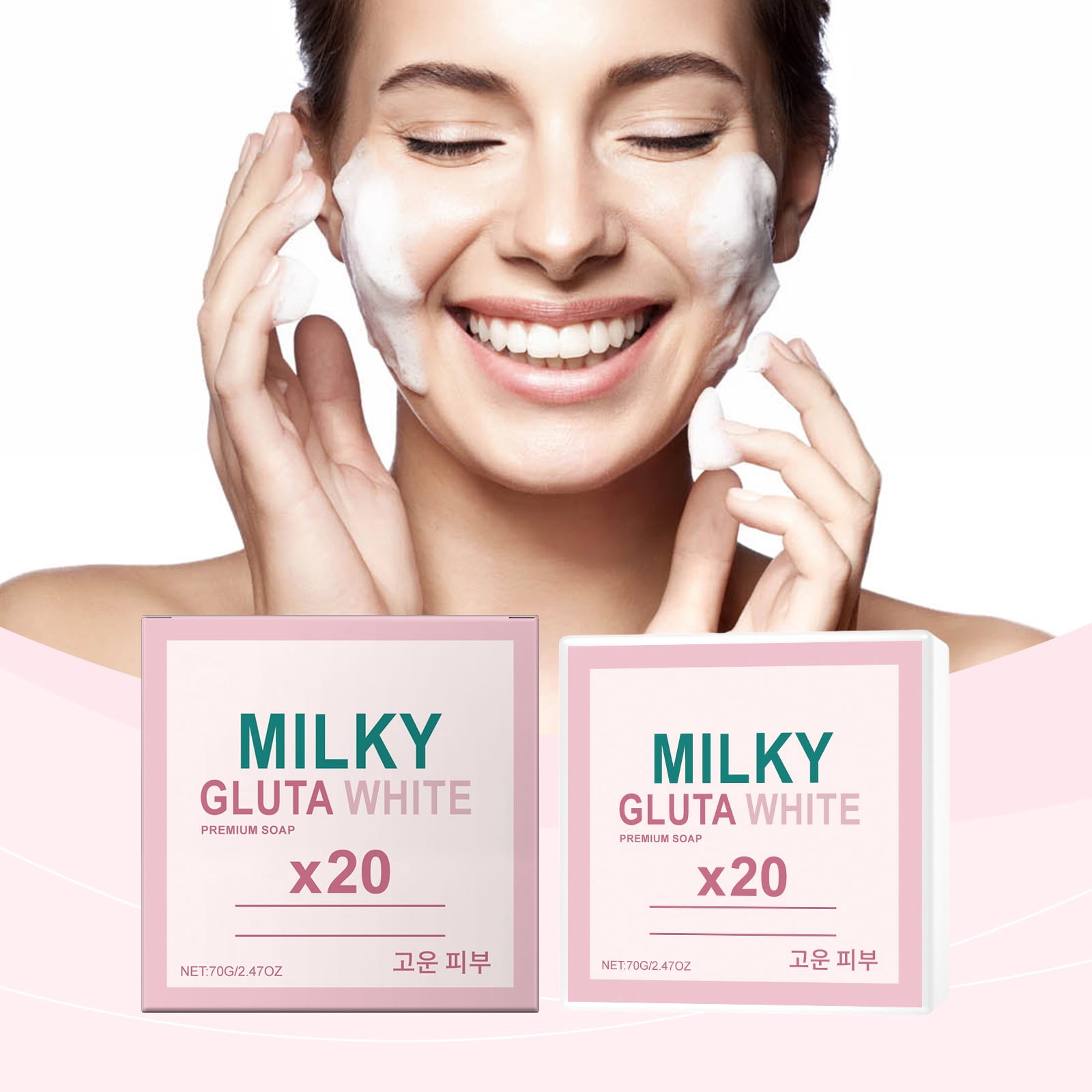 Gluta Milk Soap, 70g Glutamilk 𝐖𝐡𝐢𝐭𝐞𝐧𝐢𝐧𝐠 Soap, Glutamilk Bar Soap ...