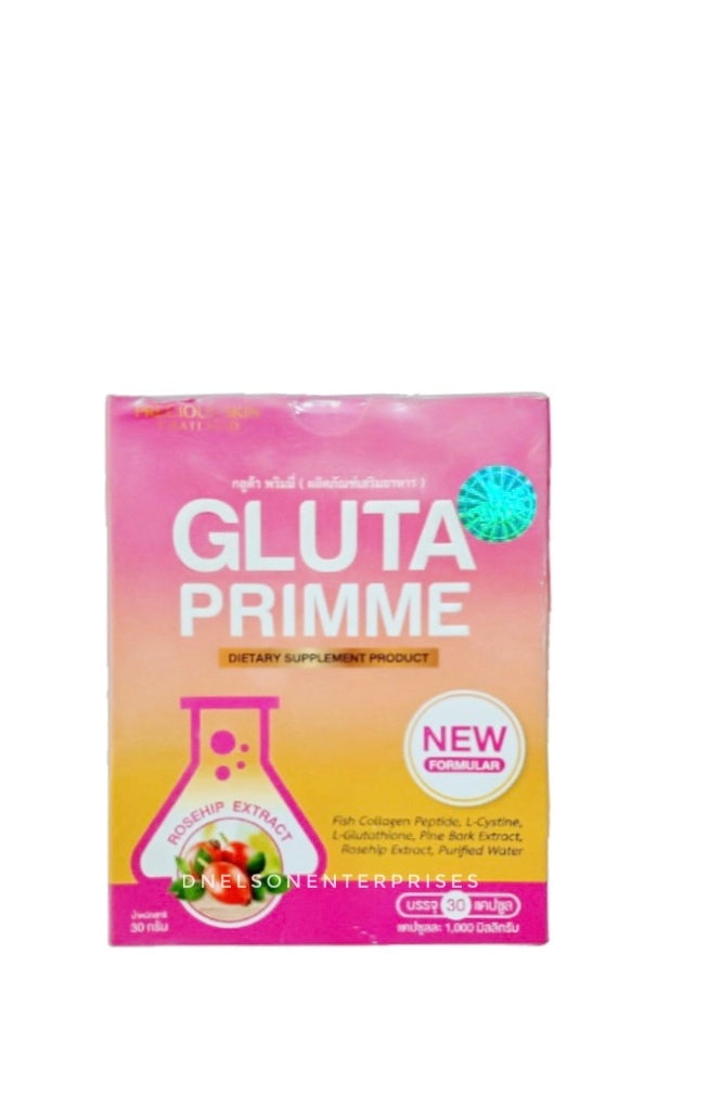 Gluta Primme Gluta Prime Plus Glutathione Softgels Box - Walmart.com