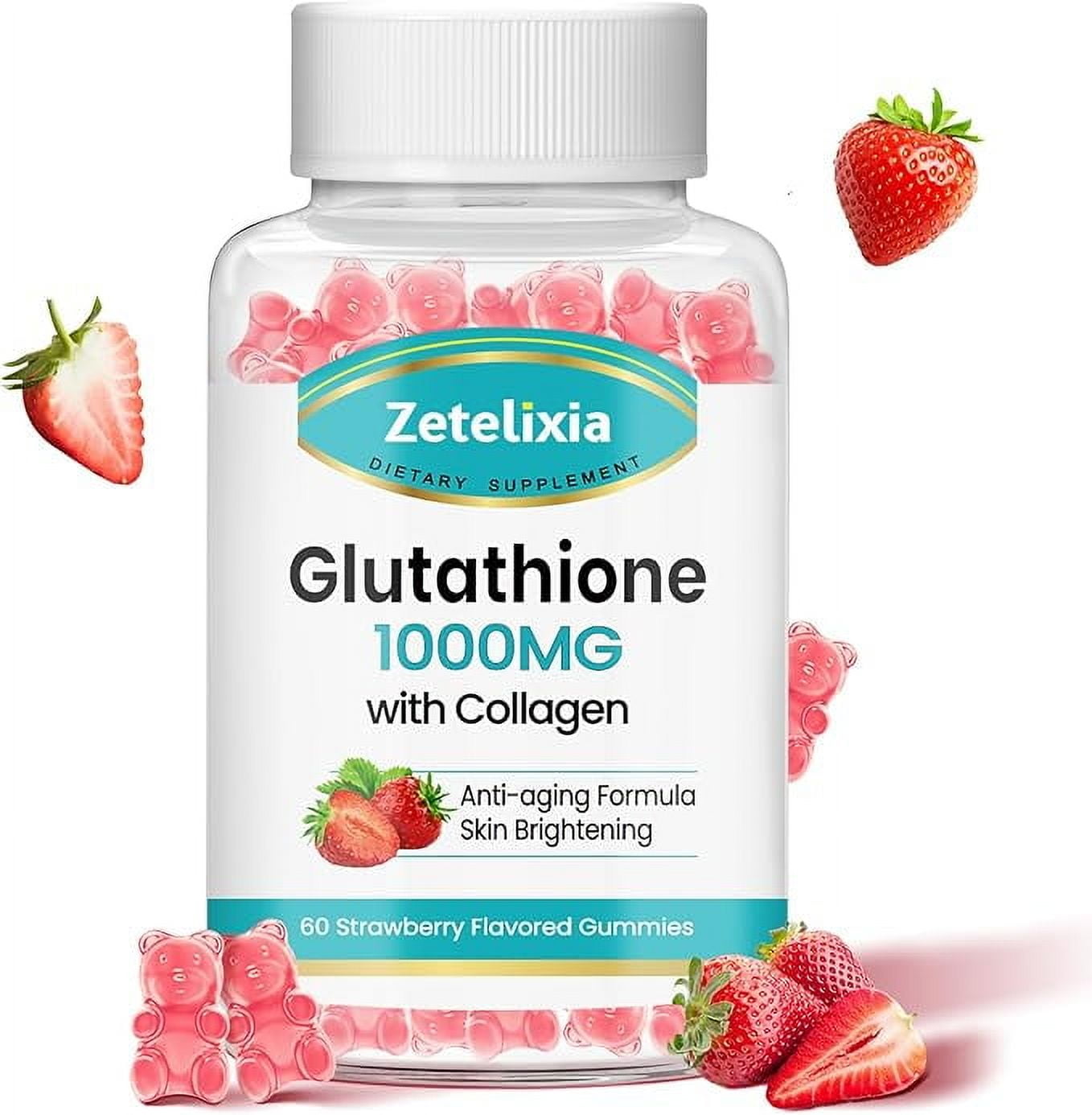 Glutathione Collagen Gummies with Cysteine for Women & Men, Glutathione ...