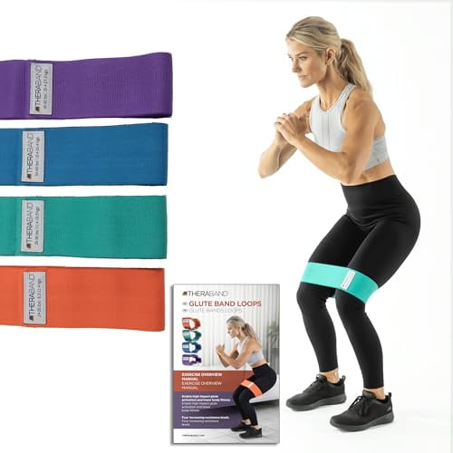 Glute Band Loops, Fabric Exercise Bands for Home or Travel, Designed ...