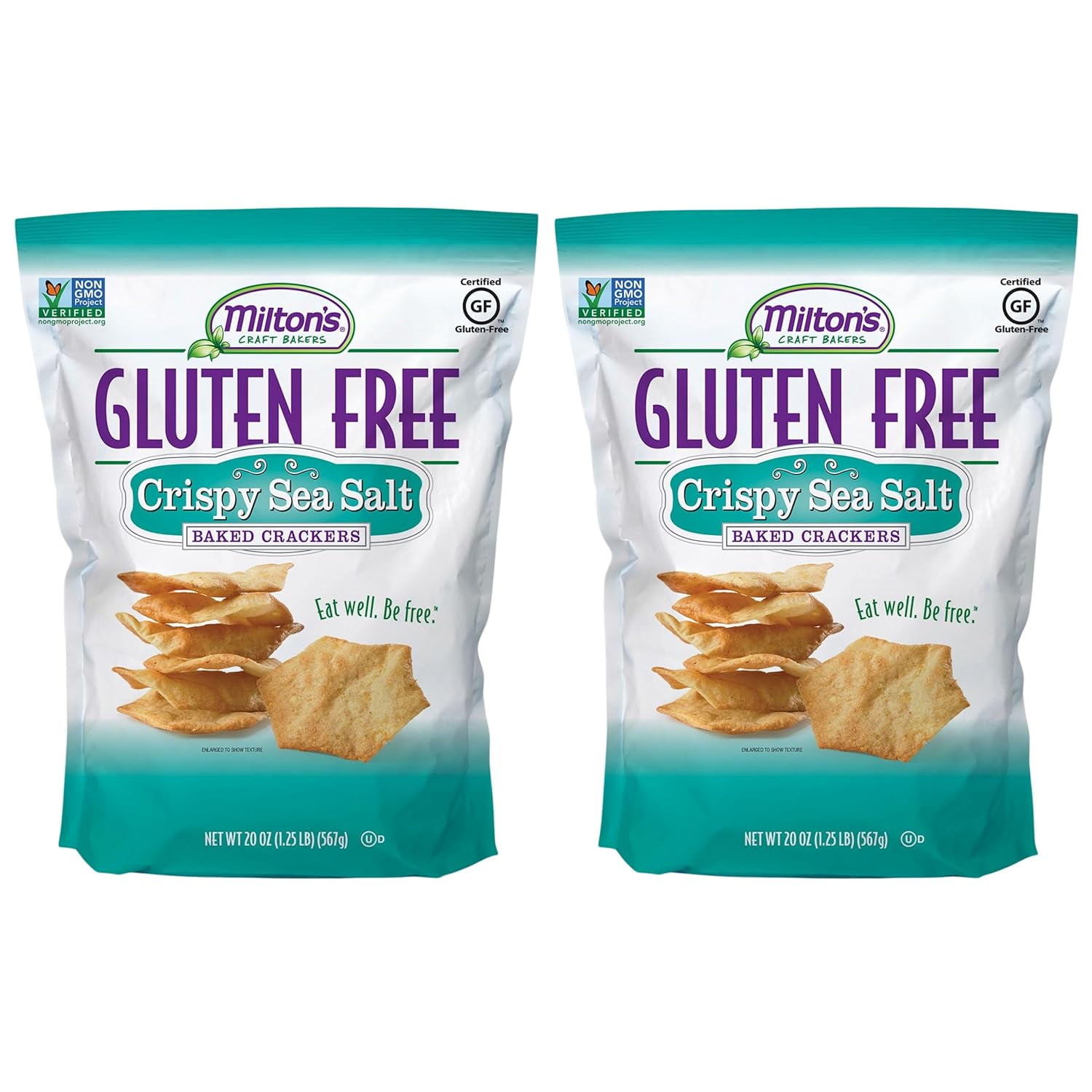 Gluten Crispy Sea Salt Crackers - Baked Sea Salt Crackers, Non-GMO ...