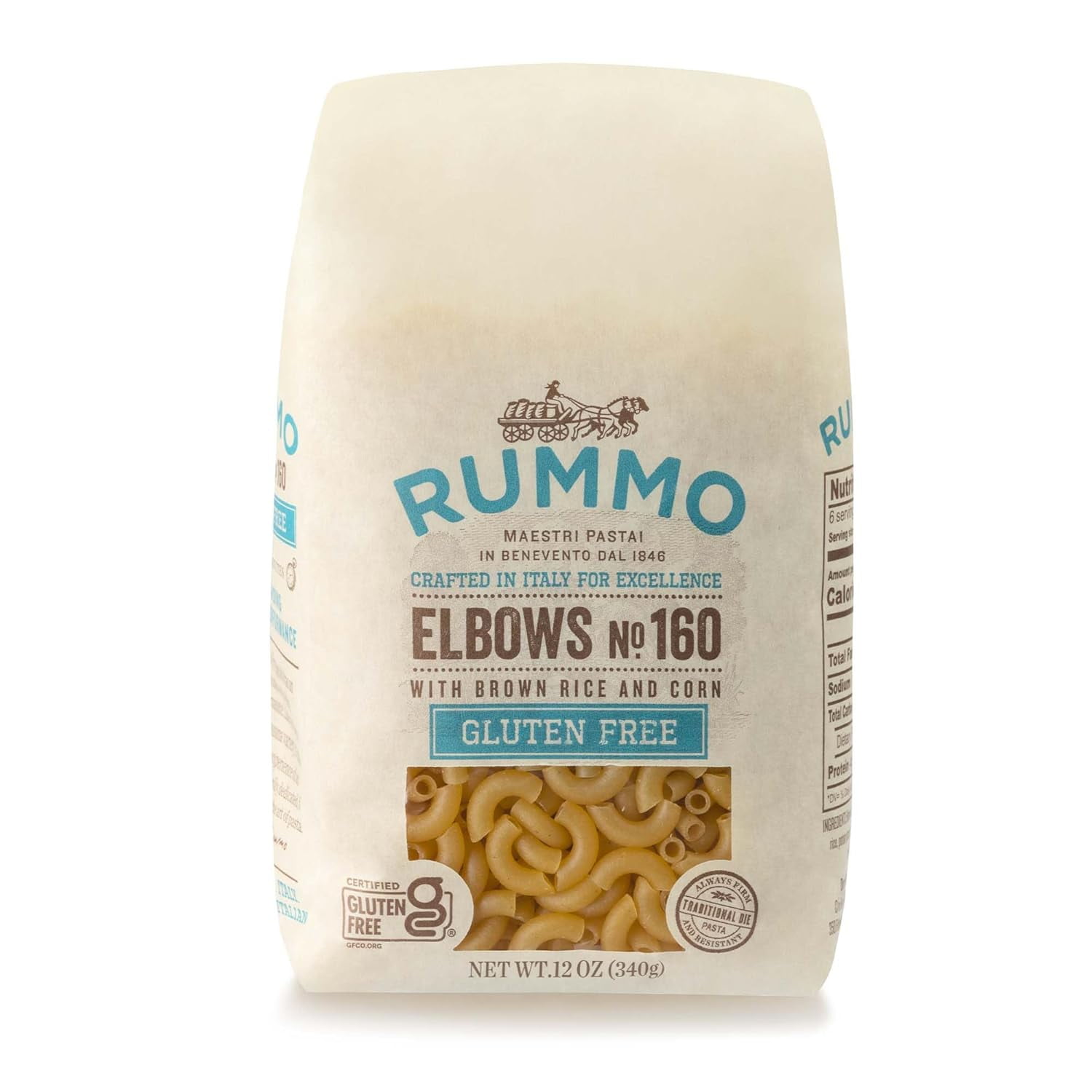 Gluten Elbows Pasta N.160 - Elbow Macaroni Noodles, Made with Brown ...