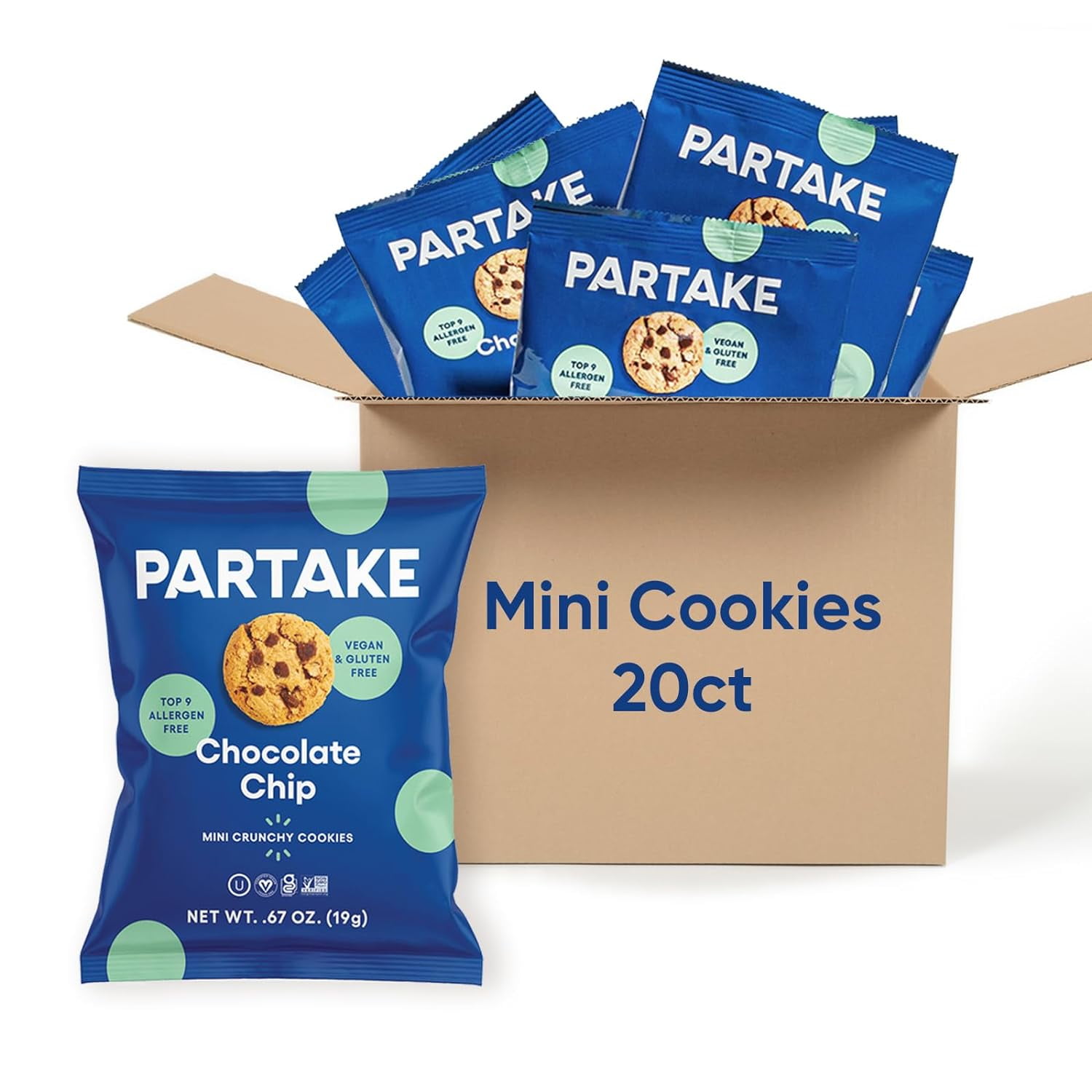 Gluten Free Chocolate Chip Snack Packs by Partake | Vegan Dairy Free ...