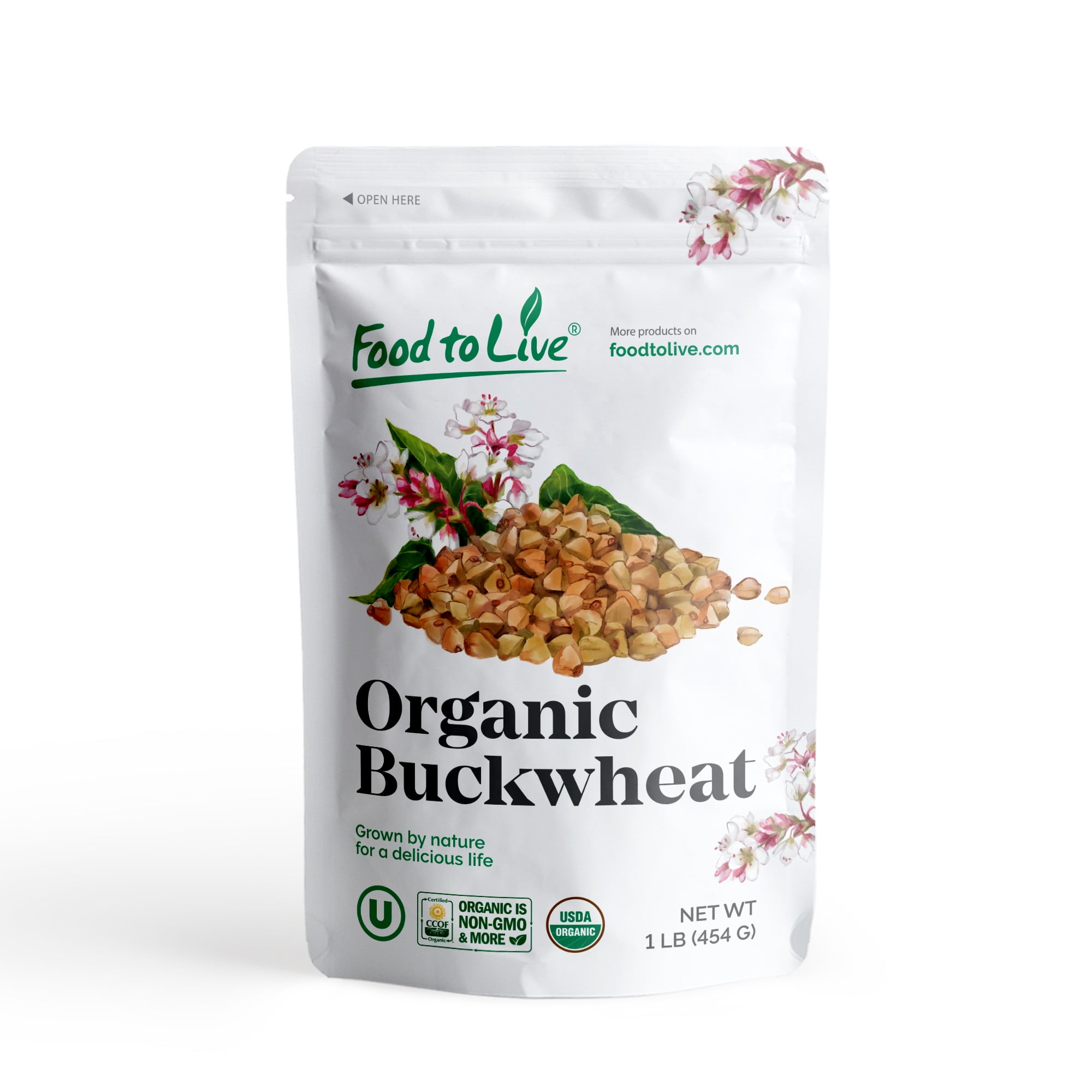 Food to Live Buckwheat Groats 1 Pound Hulled Raw Whole Grain - Walmart.com