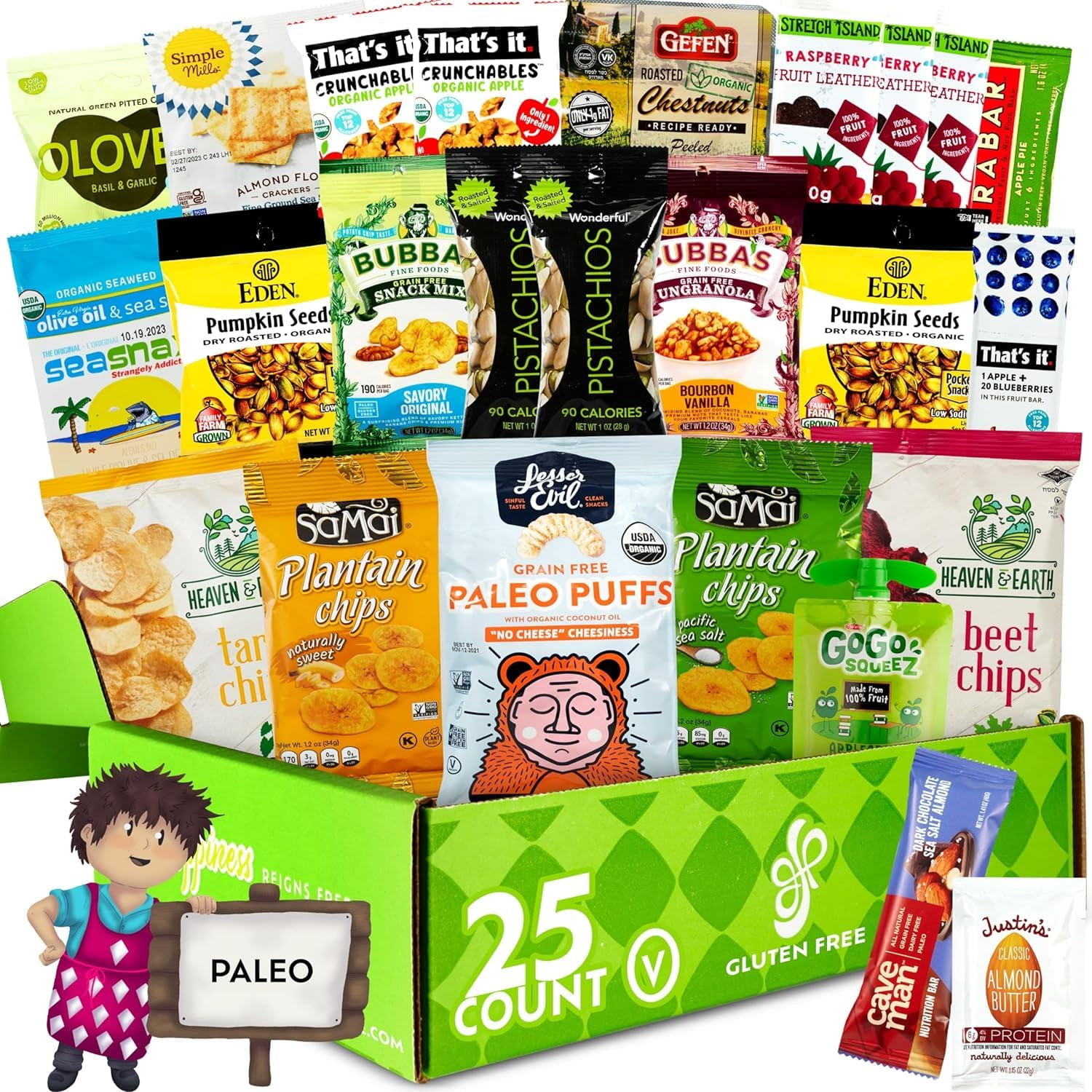 Gluten Free Palace Paleo DEF29 Snacks Variety Pack - Healthy Snack Box ...