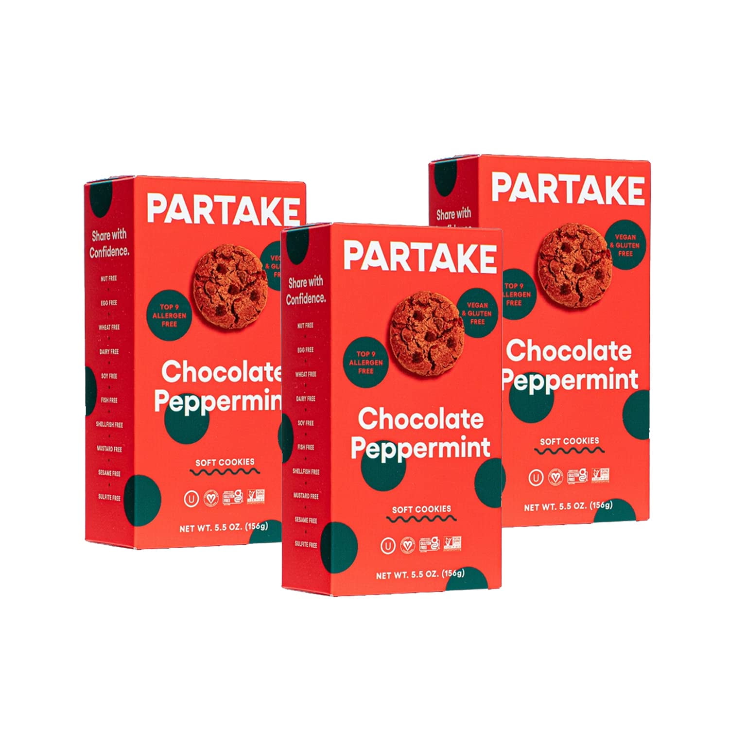 Gluten Free Soft Baked CM31 Chocolate Peppermint Cookies by Partake ...