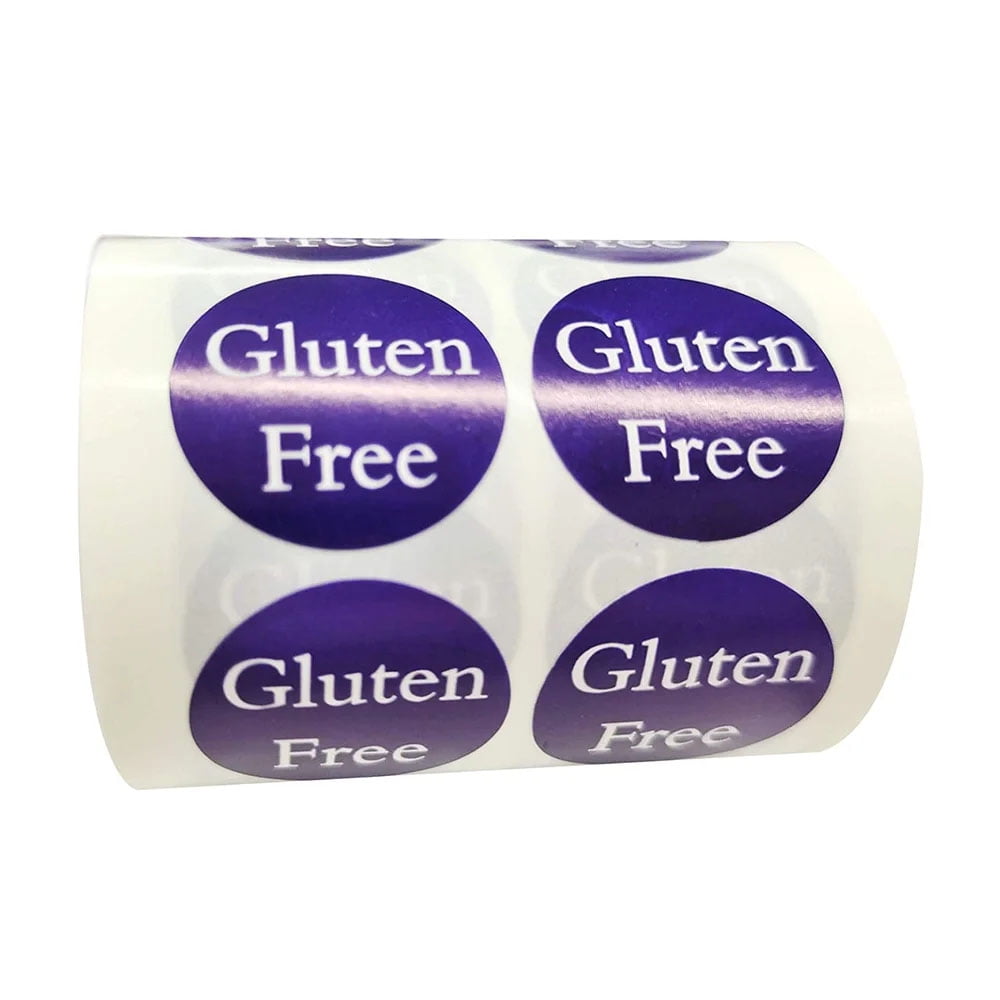 Gluten Free Stickers Food Rotation Tags 1inch Food Allergies Warning ...
