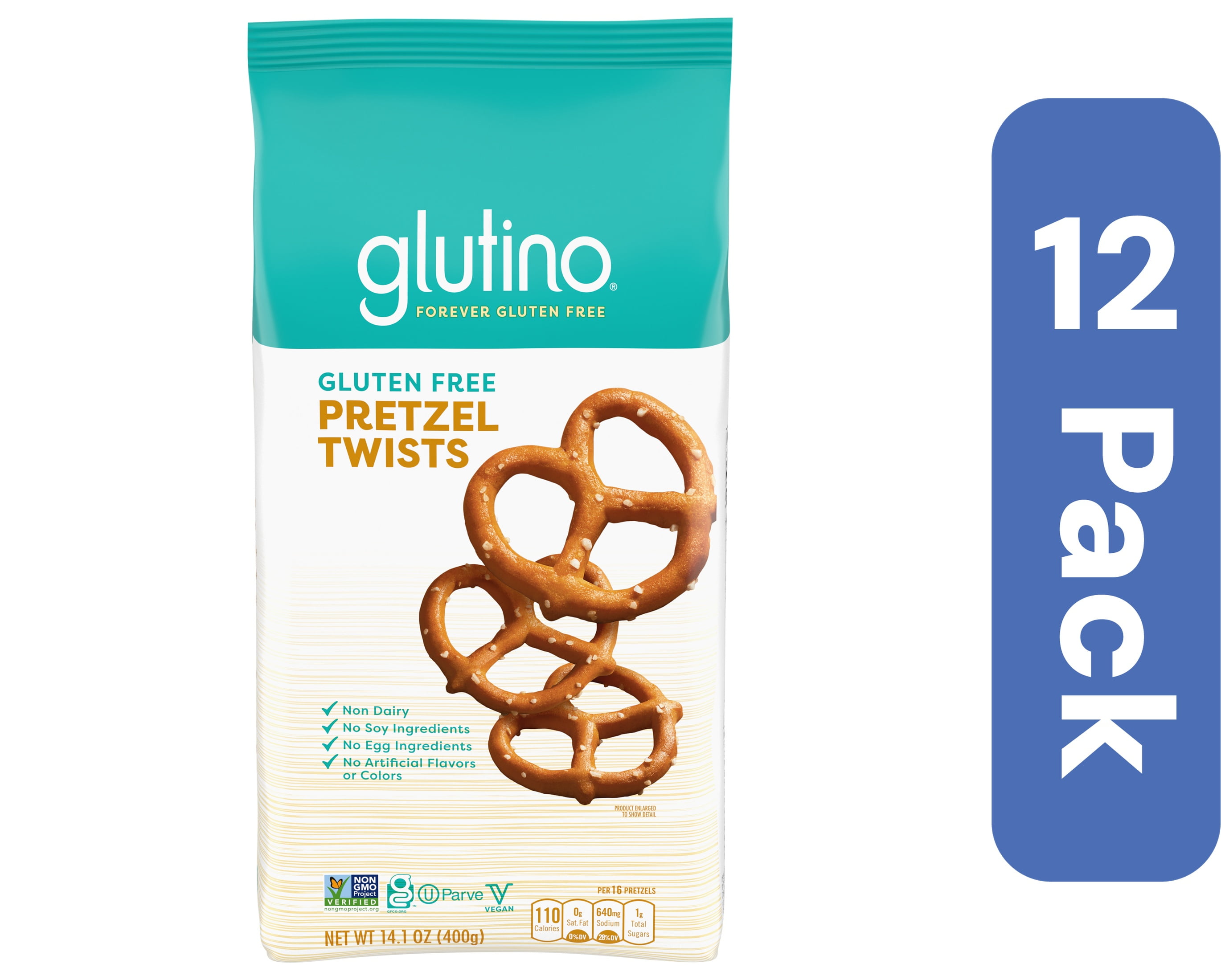 Glutino Family Bag Pretzels 14.1 oz (Pack Of 12) - Walmart.com