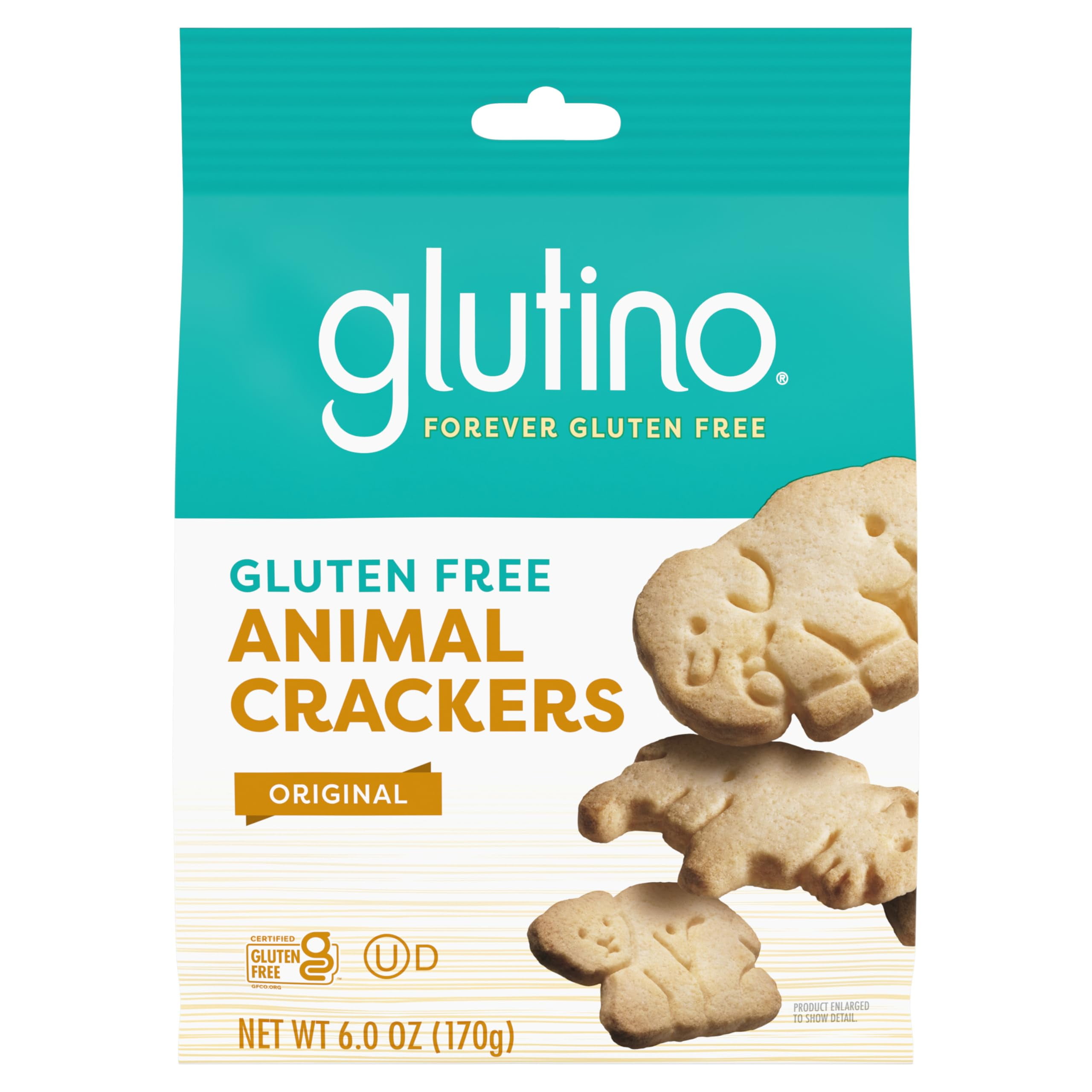 Glutino Gluten Free Animal ESF27 Crackers, Crunchy and Sweet, Original ...