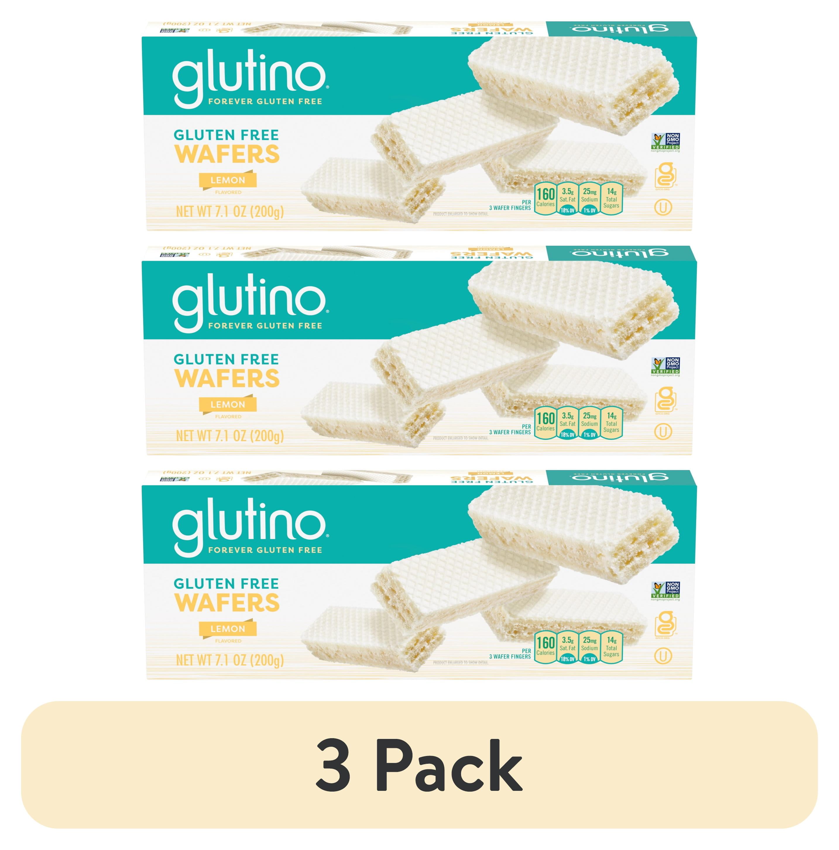 (3 pack) Glutino Gluten Free Lemon Flavored Wafers, 7.1 oz. - Walmart.com