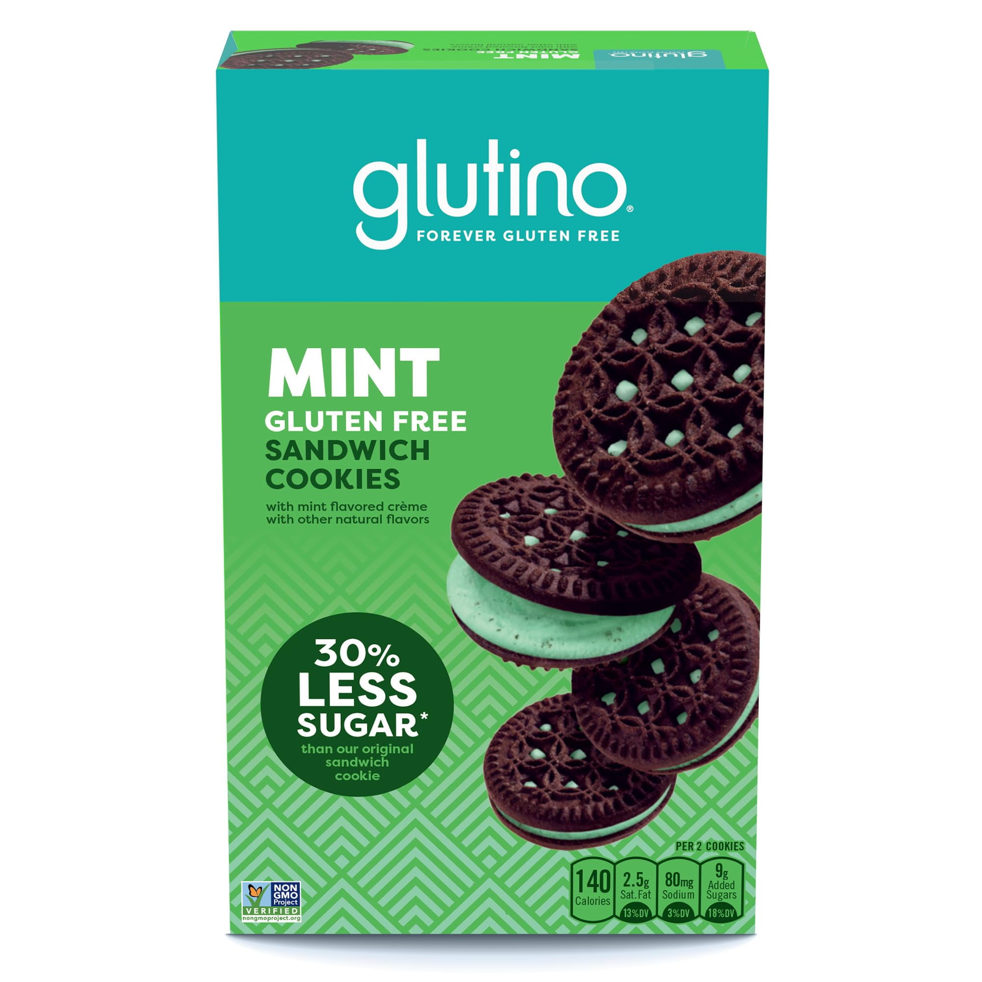 Glutino Gluten Free Mint MMF7 Flavored Sandwich Cookies, Gluten Free ...