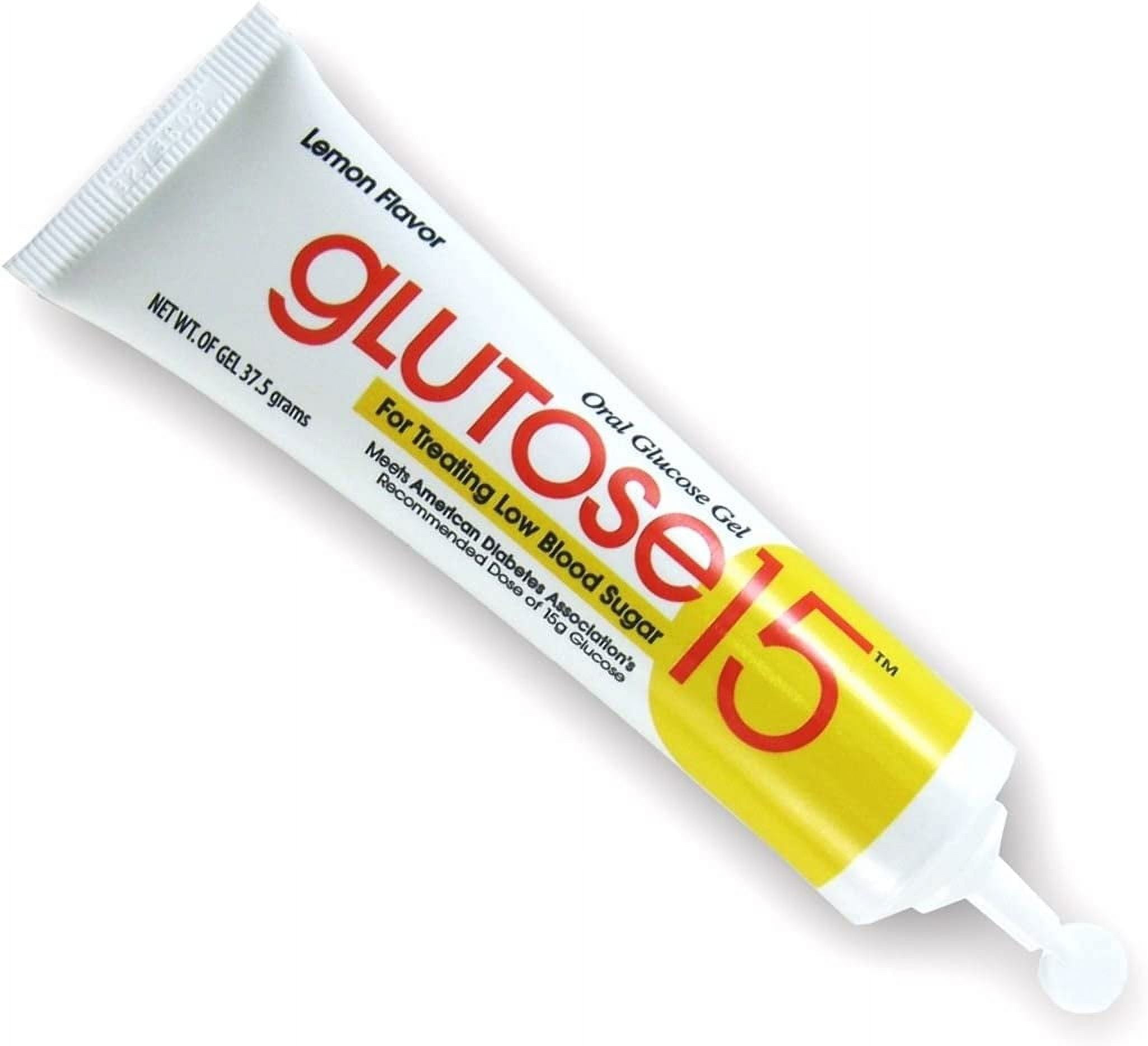 Glutose 15 Oral Glucose Gel Lemon Flavor 3.75gm for Low Blood Sugar ...