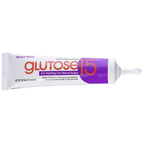 Glutose15 Oral Glucose Gel Grape Flavor, 3 - 1.3 oz Tubes, Pack of 2 ...