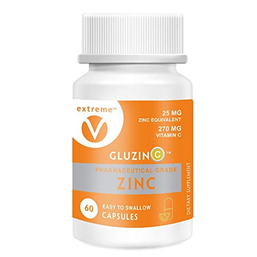 GluzinC Immune Power Combo of 25MG Pharmaceutical Grade Zinc Plus 270MG ...