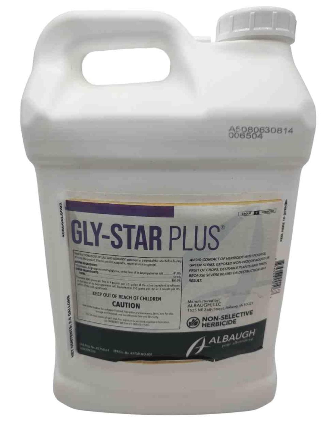 Gly Star Plus Herbicide (2.5 Gallons)- by Albaugh, 41% Glyphosate Herbicide with Surfactant ...