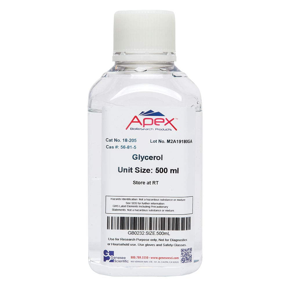 Glycerol, Molecular/Proteomic Grade, 500ml/Unit - Walmart.com